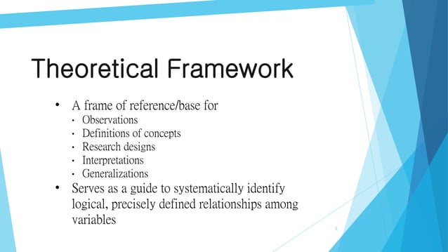 Theoretical and conceptual framework