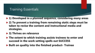 Theoretical Aspects of Training | PPTX