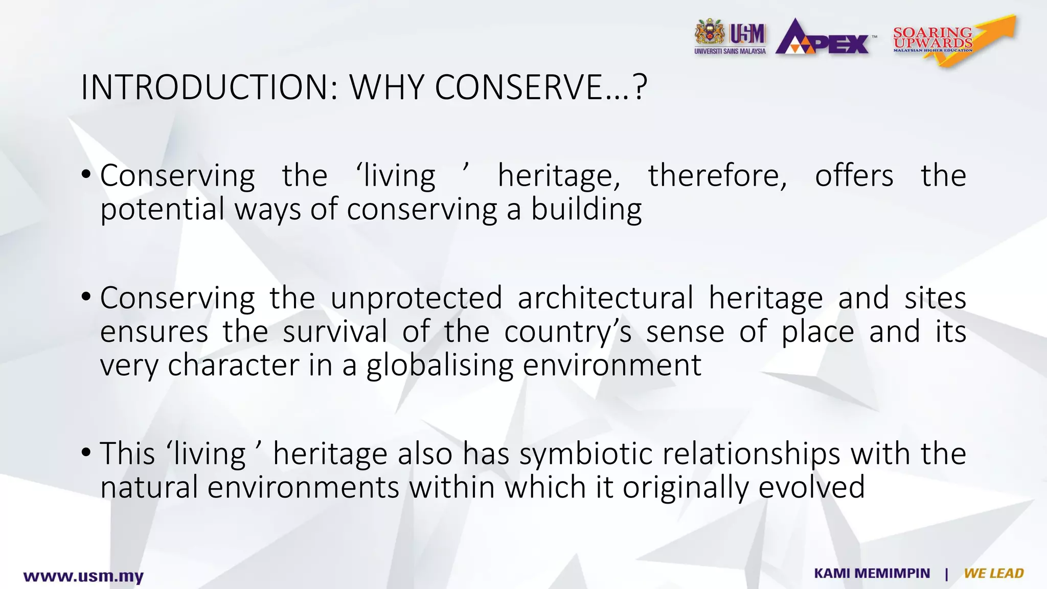 Theoretical assessment of factors influencing heritage buildings ...