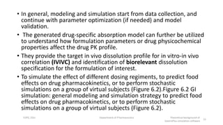 Theoretical background on GastroPlus Simulation Software | PPTX