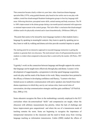 English in Action: Teaching English through Drama to SEN Students | PDF