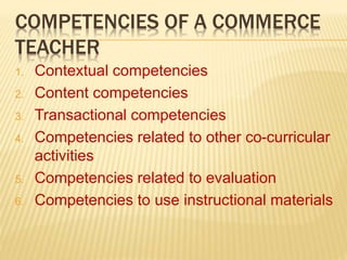 Theoretical base of commerce education | PPT