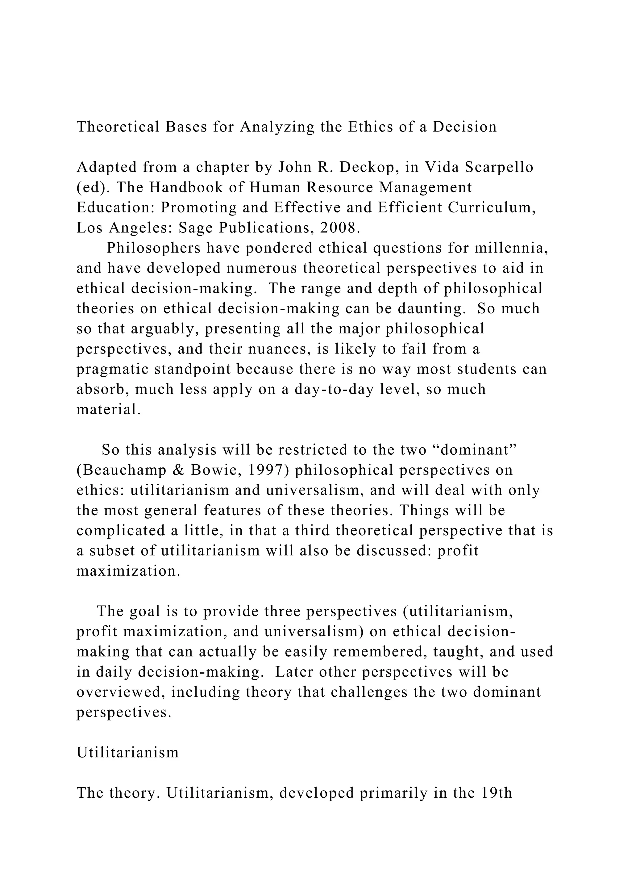 Theoretical Bases for Analyzing the Ethics of a DecisionAdapte.docx