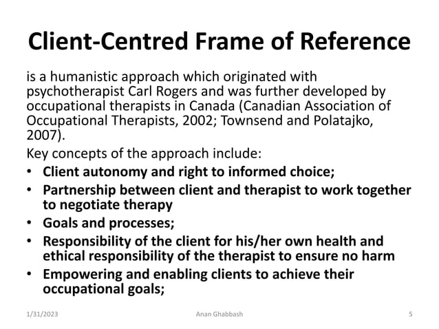 Theoretical Basis-Occupational therapy and stroke | PPT