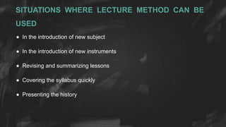 METHODS OF TEACHING: LECTURE METHOD AND STORY TELLING METHOD | PPTX