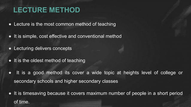 METHODS OF TEACHING: LECTURE METHOD AND STORY TELLING METHOD | PPTX