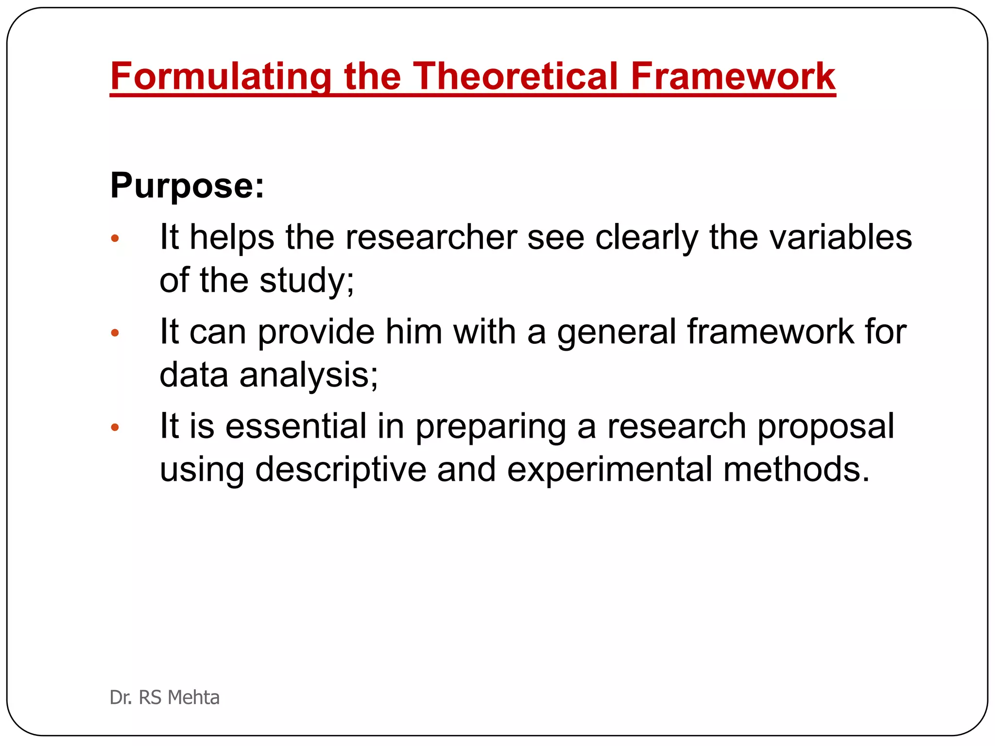 Theoretical & conceptual framework | PPSX
