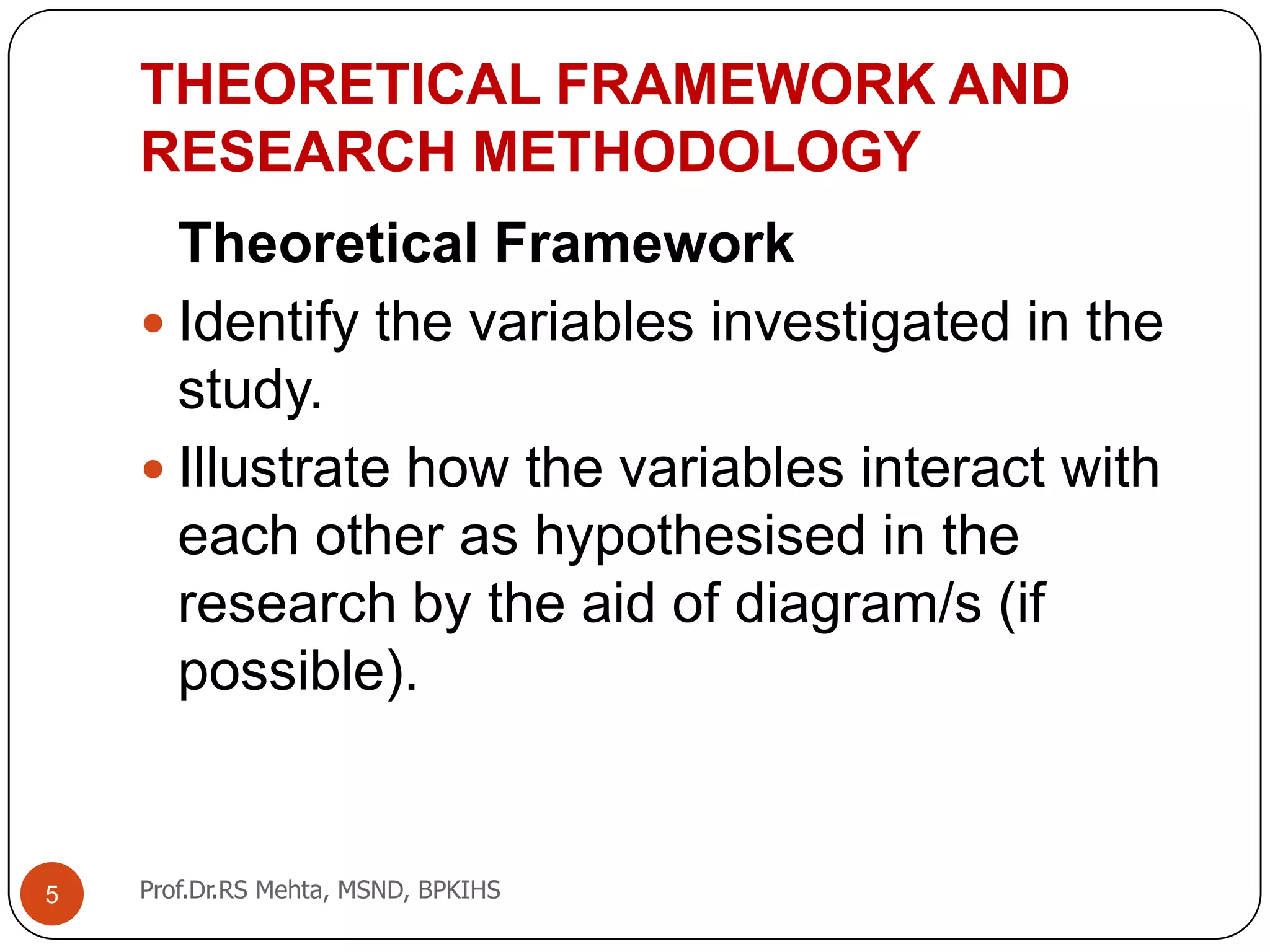 Theoretical & conceptual framework | PPSX