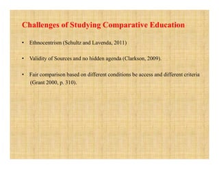 Theoretical concerns in Comparative Education – Bereday’s Cross ...