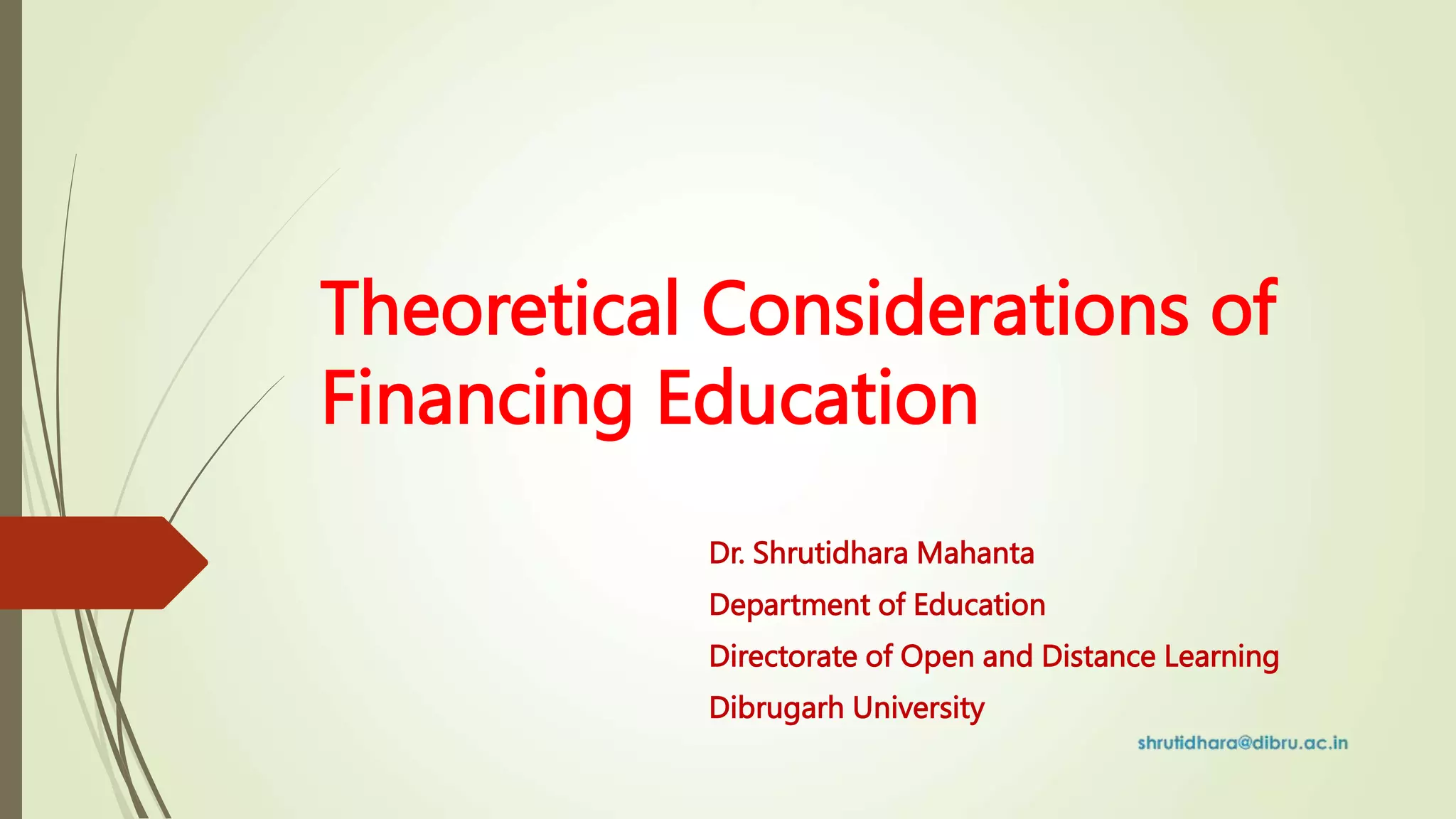 Theoretical Considerations of Financing Education.ppt