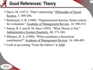 Theoretical contribution ph_d | PPT