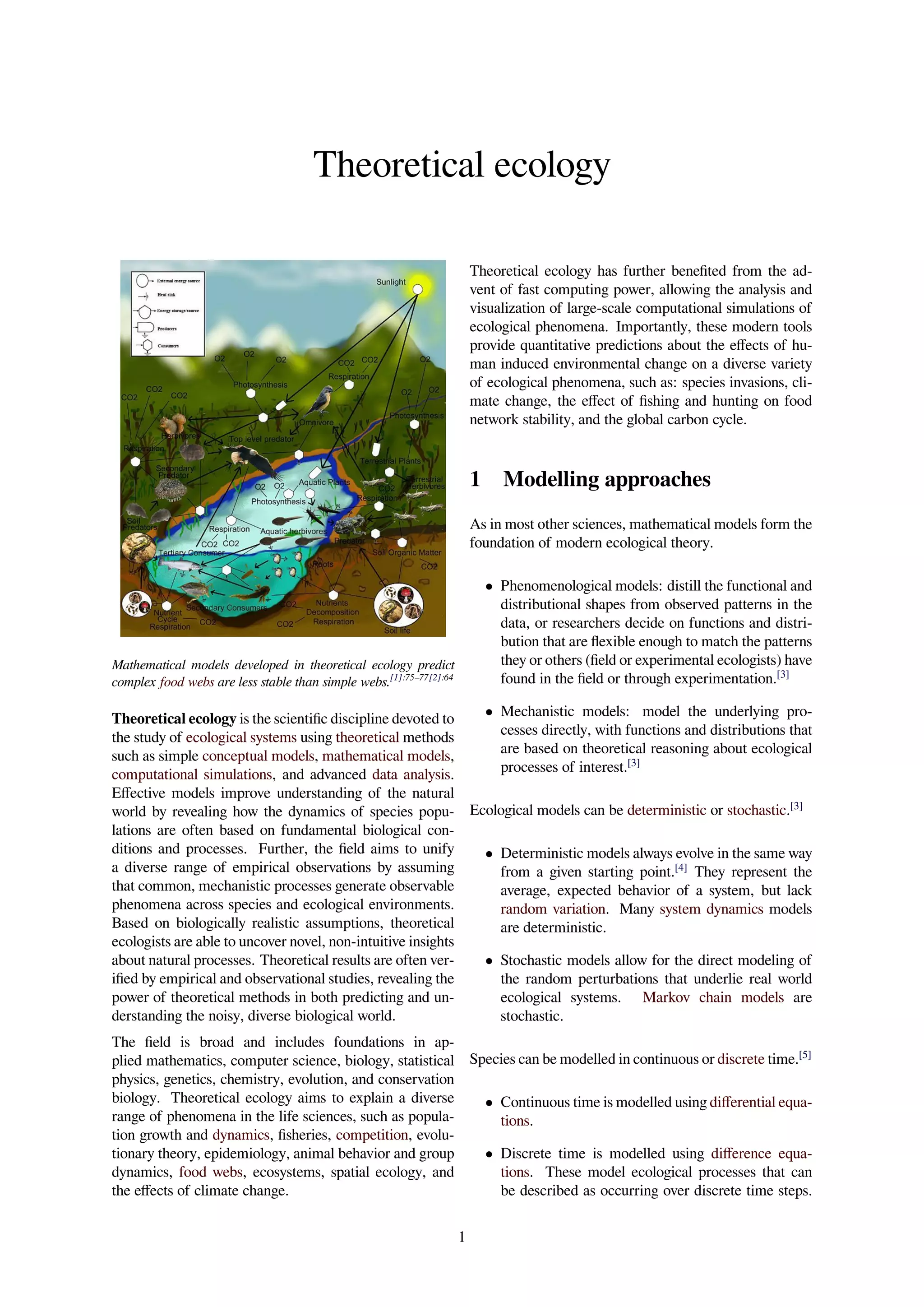 Theoretical ecology | PDF