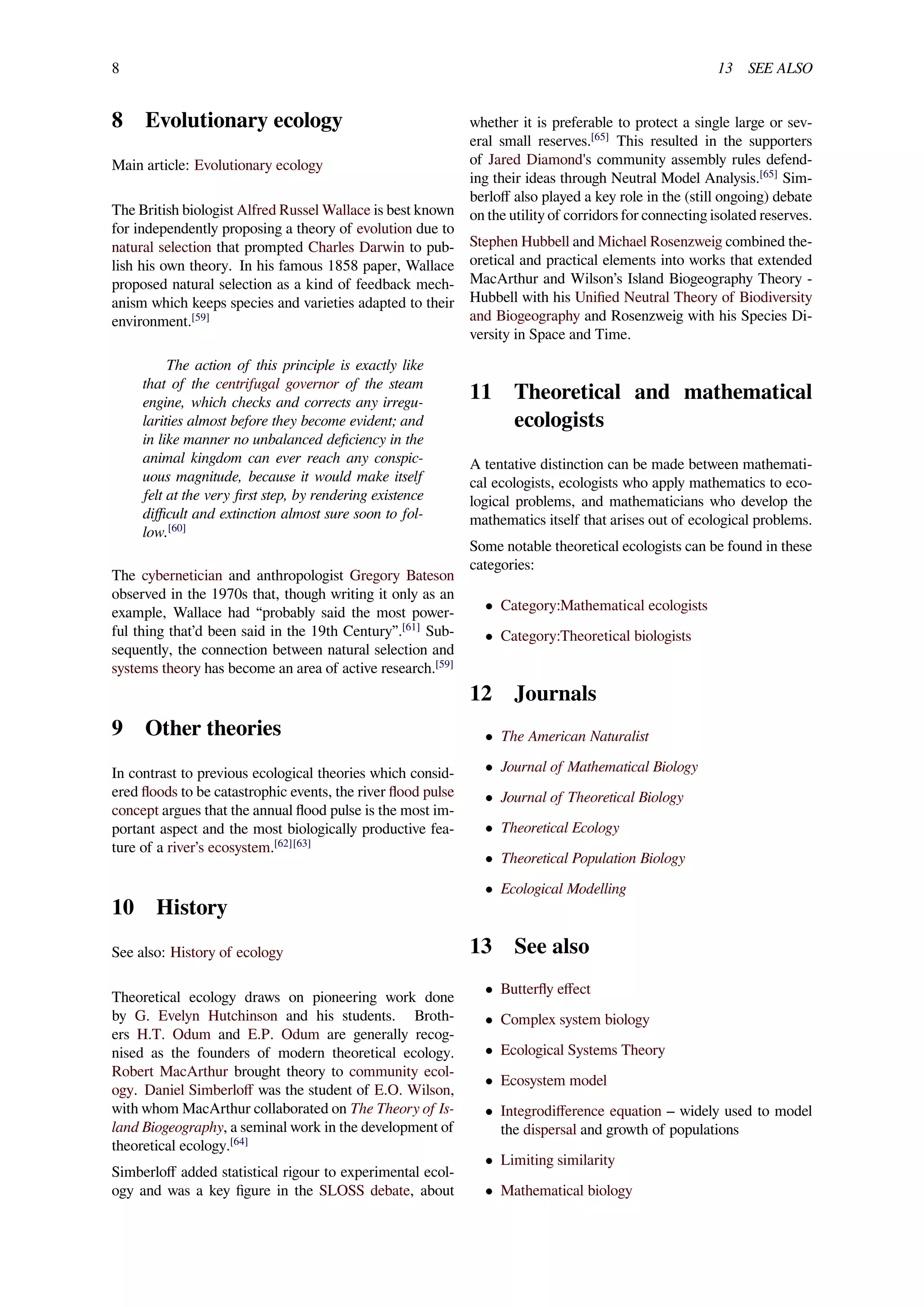 Theoretical ecology | PDF