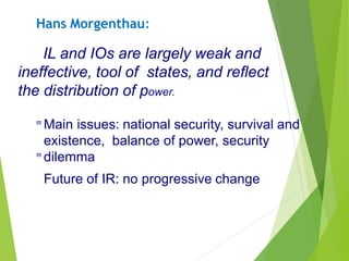 Theoretical foundations of global governance | PPT