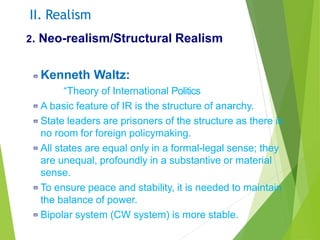 Theoretical foundations of global governance | PPTX