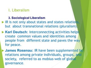 Theoretical foundations of global governance | PPT