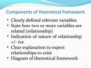 Theoretical framework d1 2016 11-18 | PPT