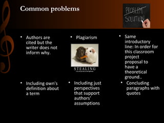 Theoretical framework introduction presentation | PPT