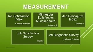 Theoretical framework of job satisfaction | PPT