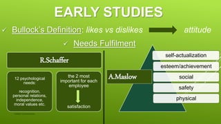 Theoretical framework of job satisfaction | PPT