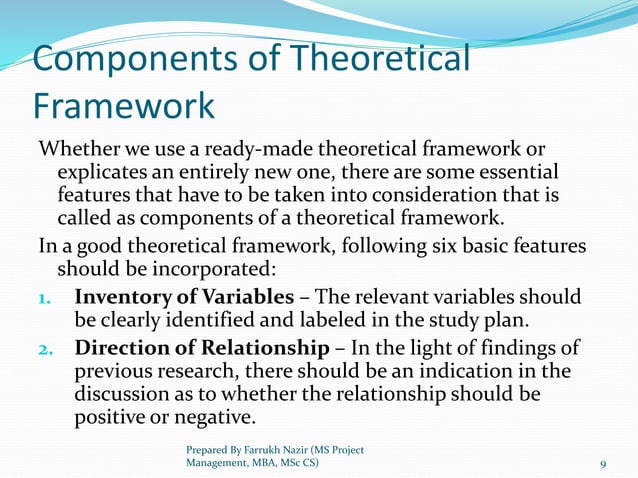 Theoretical Framework