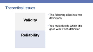 Theoretical issues | PPTX