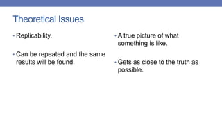 Theoretical issues | PPTX