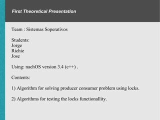 Theoretical presentation1nachos | PPT