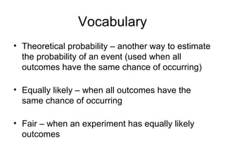Theoretical Probability | PPT