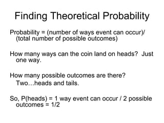Theoretical Probability Formula