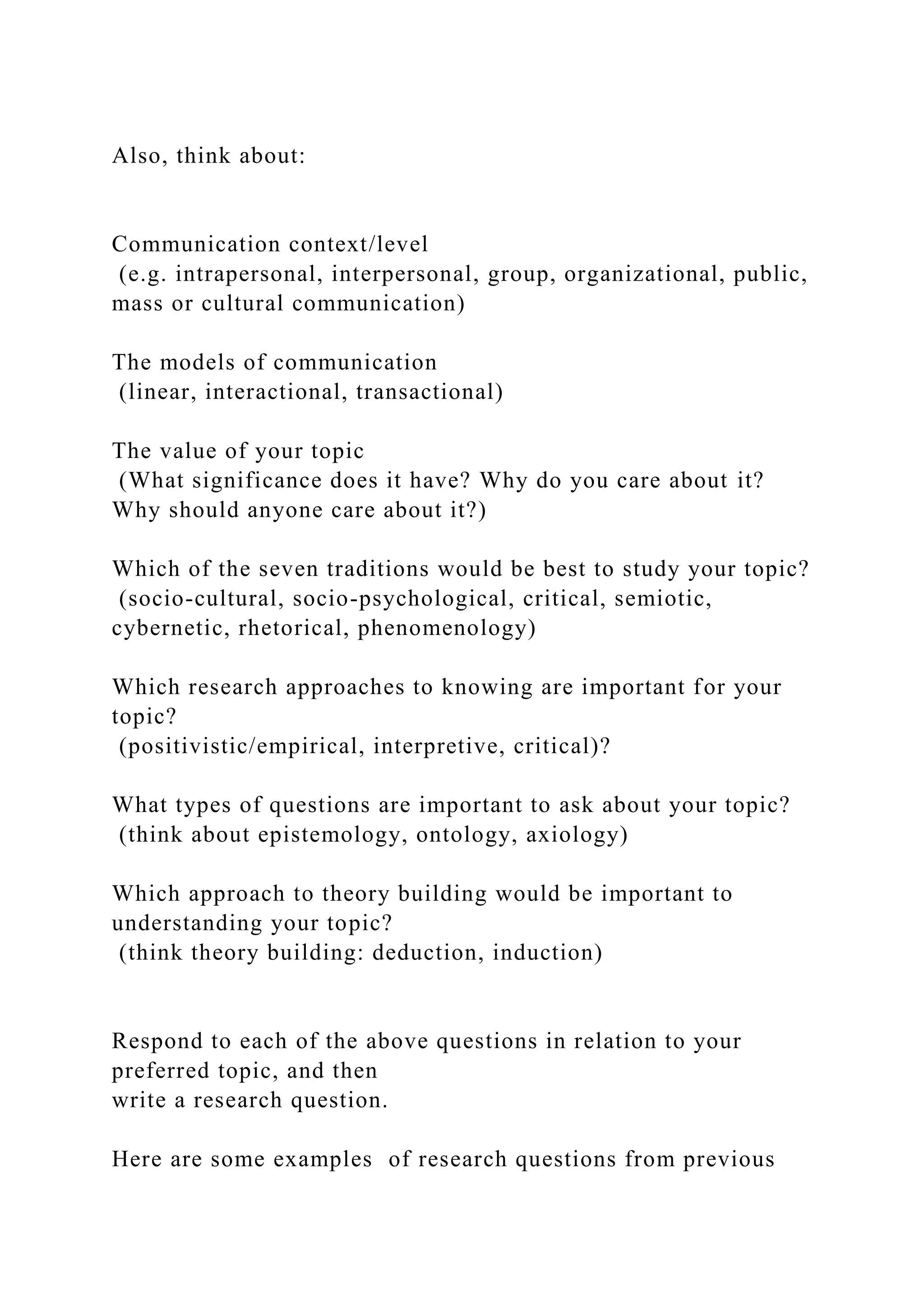 THEORETICAL REVIEW Please read through these extensive assignmen.docx