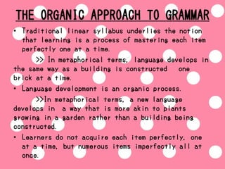 The organic approach to grammar | PDF