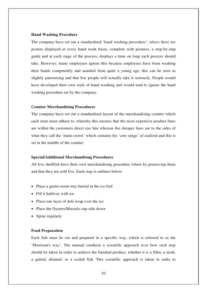 The Organisation Written Report