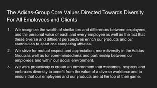 The Organizational Change and Diversity Processes Within The Adidas ...