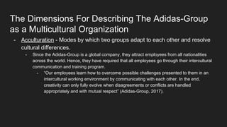 The Organizational Change and Diversity Processes Within The Adidas ...