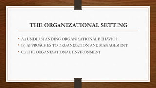 THE ORGANIZATIONAL SETTING in Public Ad.pptx