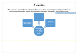 The organizational structure of a multinational company.docx