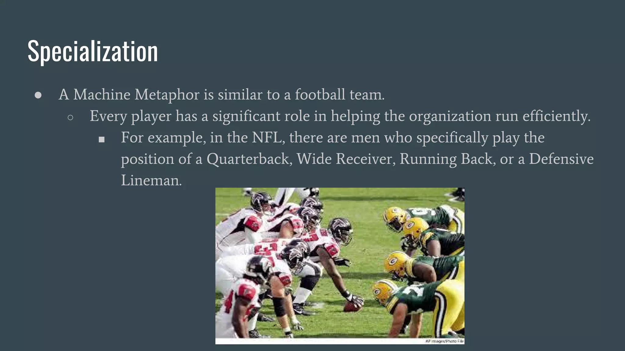 The Organizational Structures of the NFL and Its Relation to Classical ...