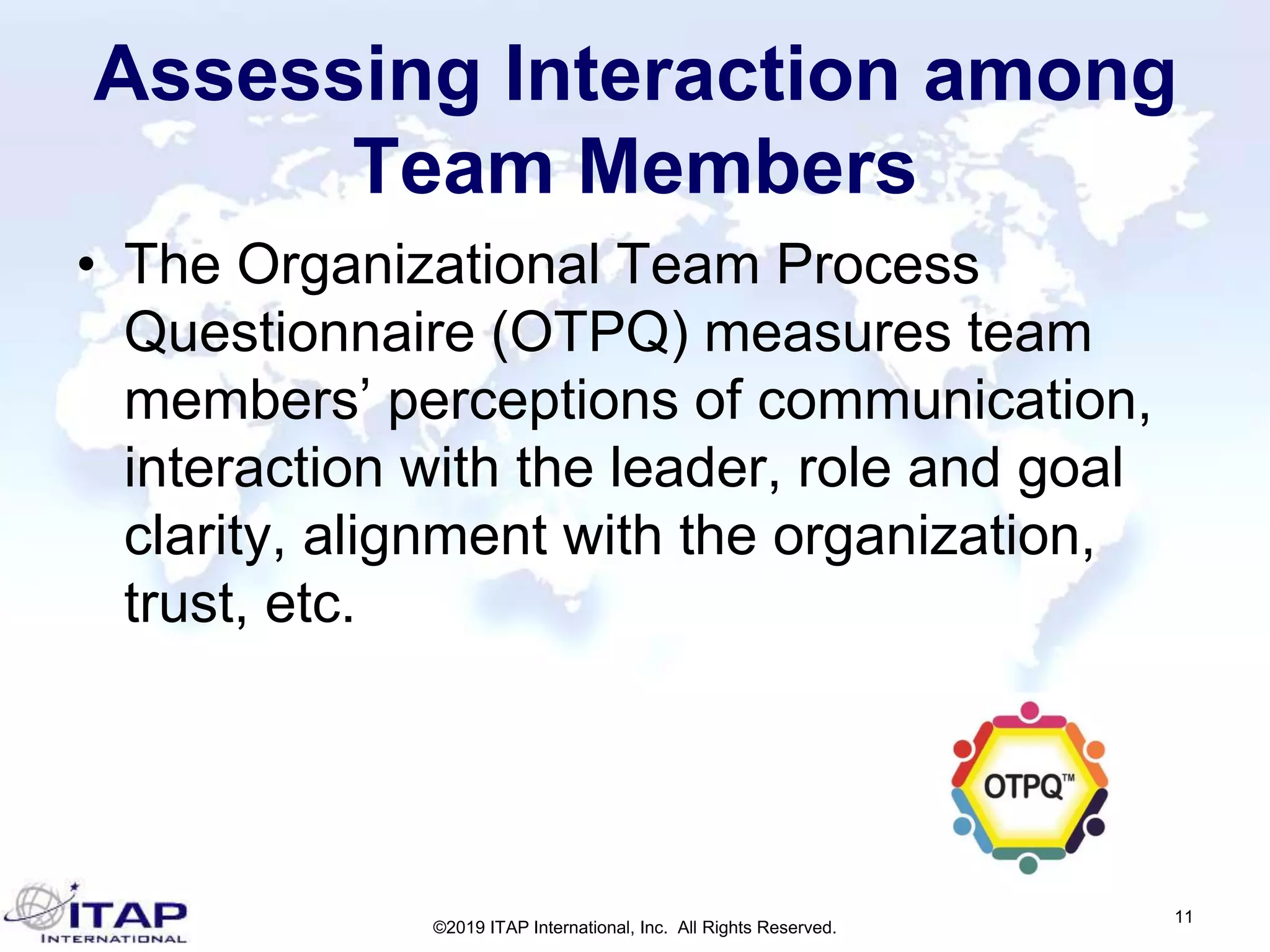 The Organizational Team Process Questionnaire | PPT