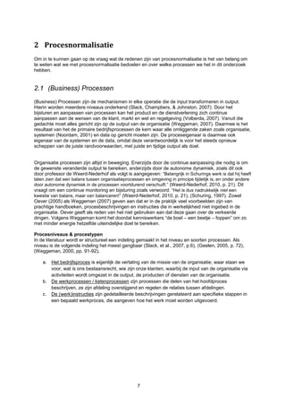 Theorie onderzoek procesnormalisatie | PDF