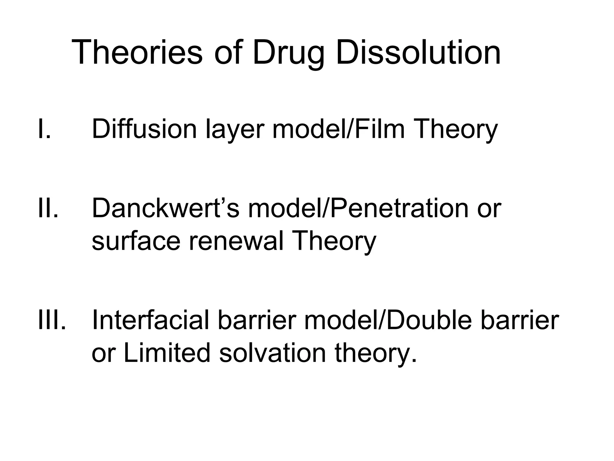 Theories of dissolution | PPT