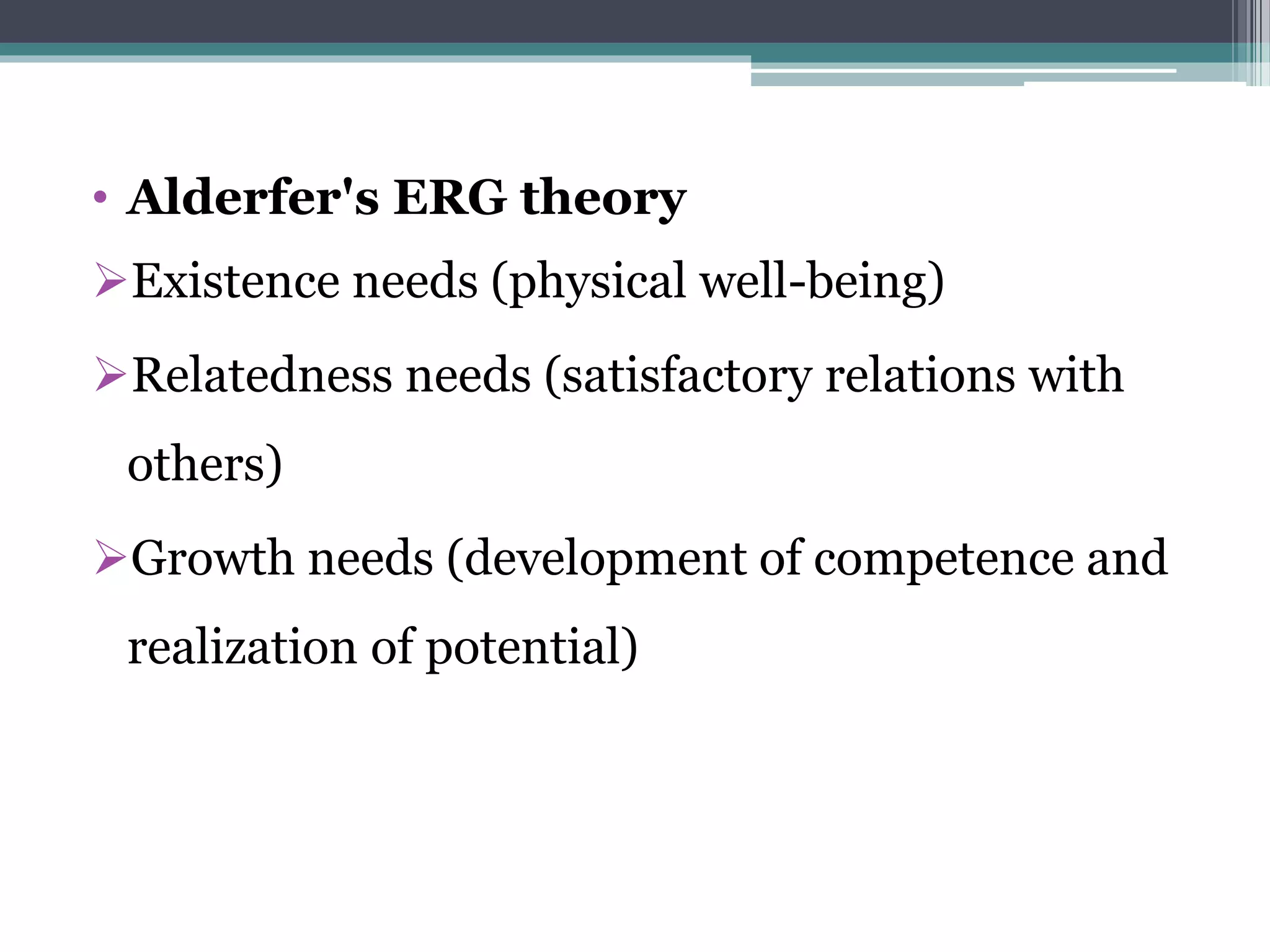 Introduction to Motivational Theory, Content Theory and Process Theory ...