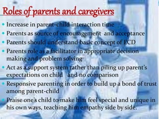 Parents and caregivers role towards child | PPTX