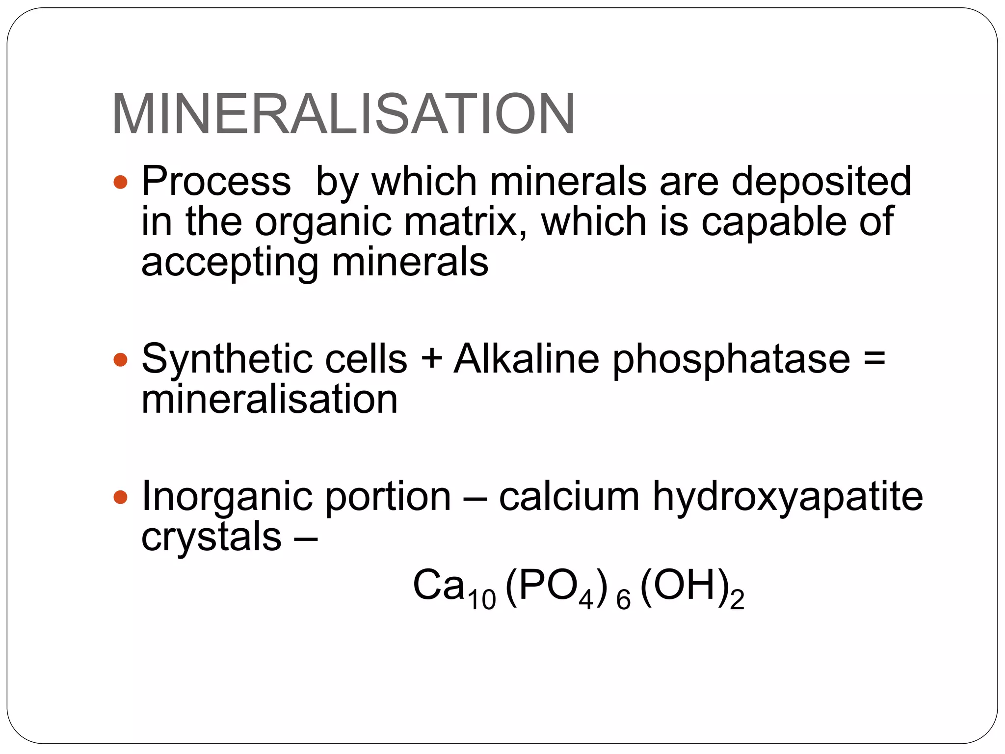 Theories of Mineralisation | PPTX