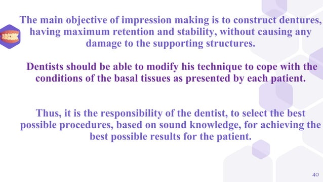 Theories of impression making | PPTX | Dental Health | Diseases and ...