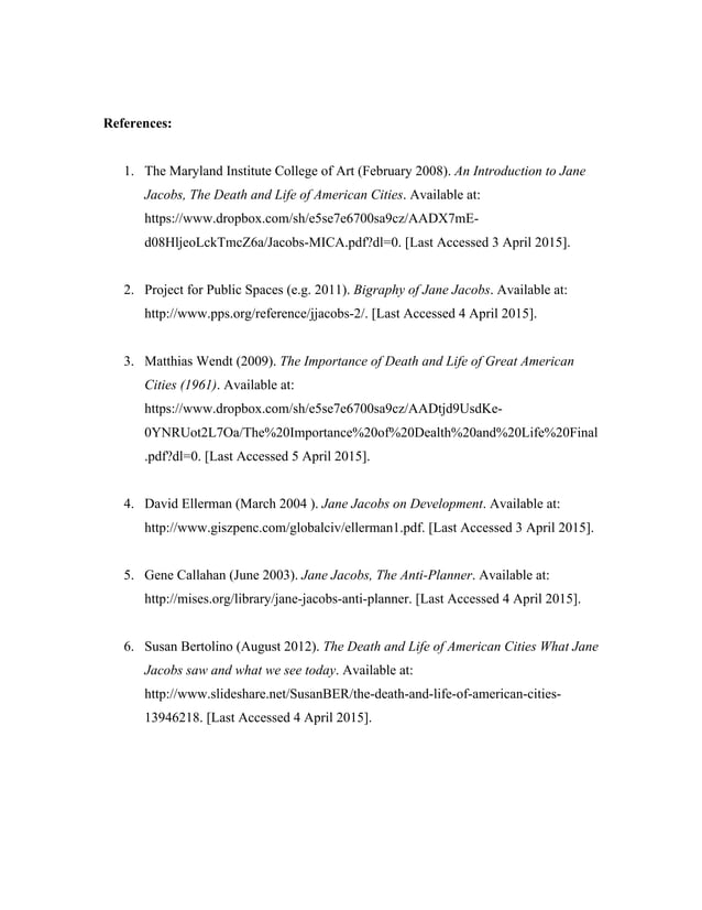 Theories of architecture and urbanism based on Jane Jacob theory | PDF