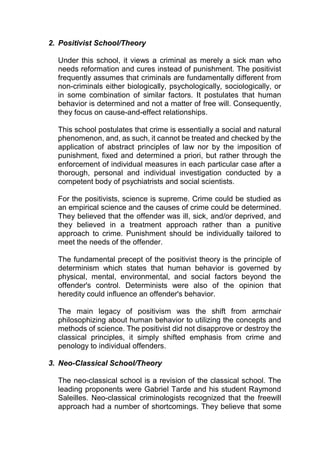 THeories-of-Crime-Causation-Module LEA 02 | PDF