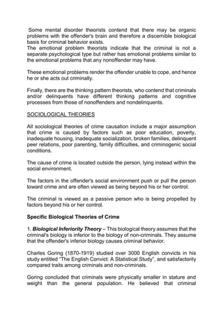 THeories-of-Crime-Causation-Module LEA 02 | PDF