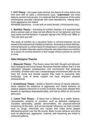 THeories-of-Crime-Causation-Module LEA 02 | PDF