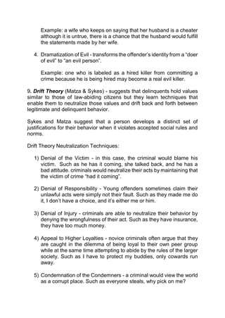 THeories-of-Crime-Causation-Module LEA 02 | PDF